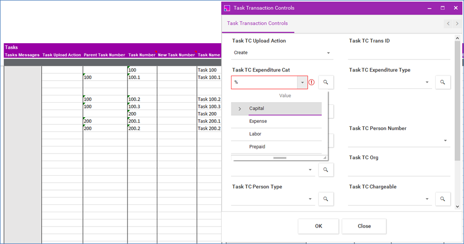 Creating Transaction Controls